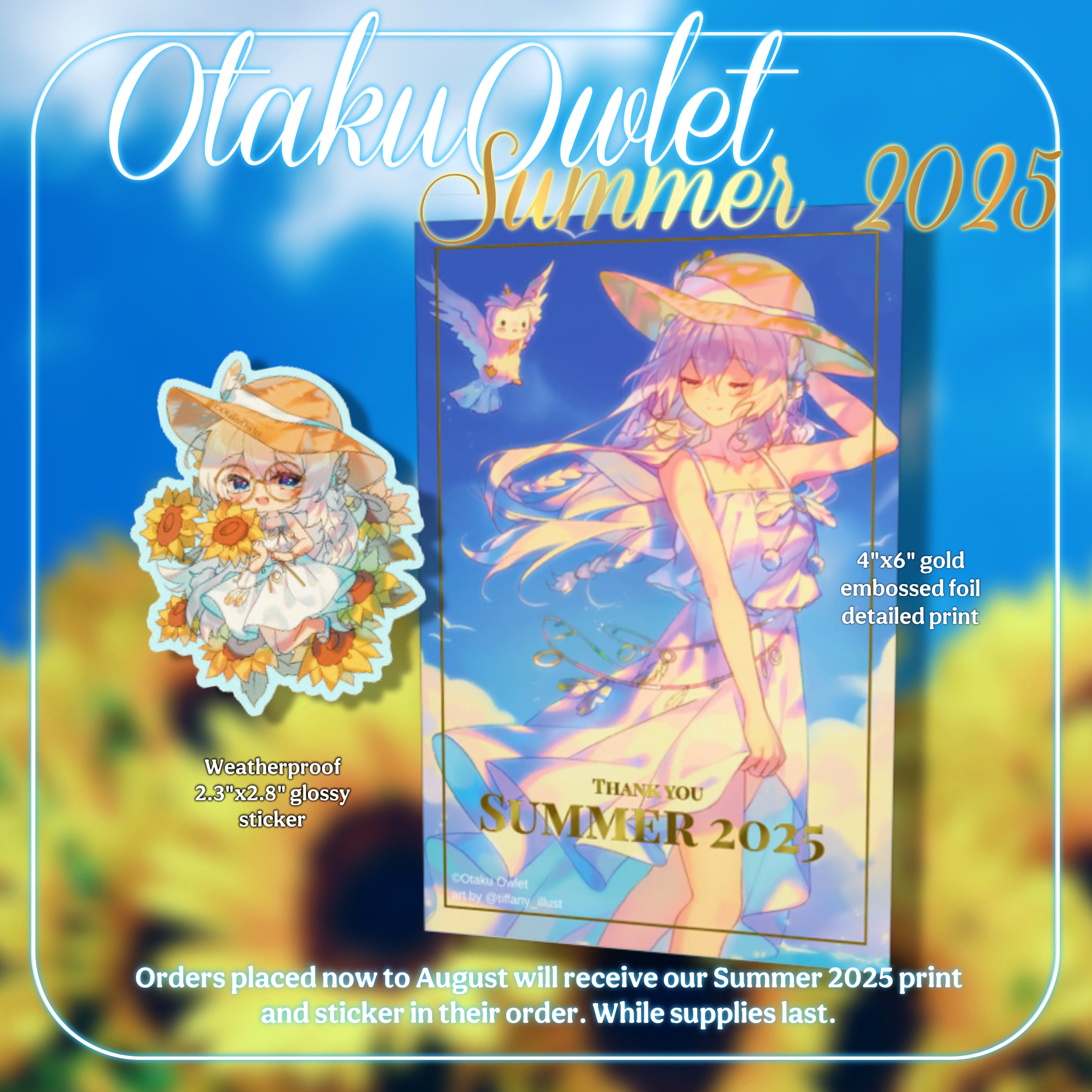 Summer 2025 Print & Sticker – Otaku Owlet