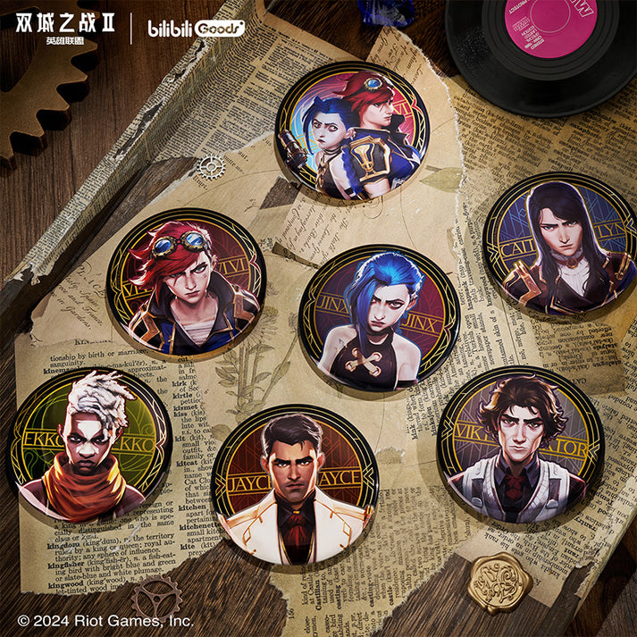 (Pre-Order) League of Legend - Arcane - Reflective Pins - Blind Box ...